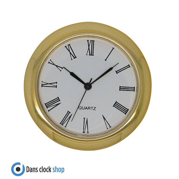 New Premium Quartz Bezel Clock Watch Movement Insert Gold With Black ...