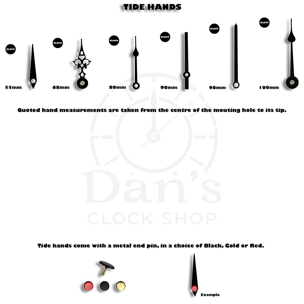 Tide Tidal Metal Clock Hand Indicator And Pin - Dans Clock Shop